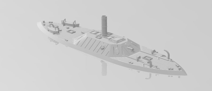 1/1200 Confederate Casemate Ironclad CSS Virginia II – BIG Jim Prints