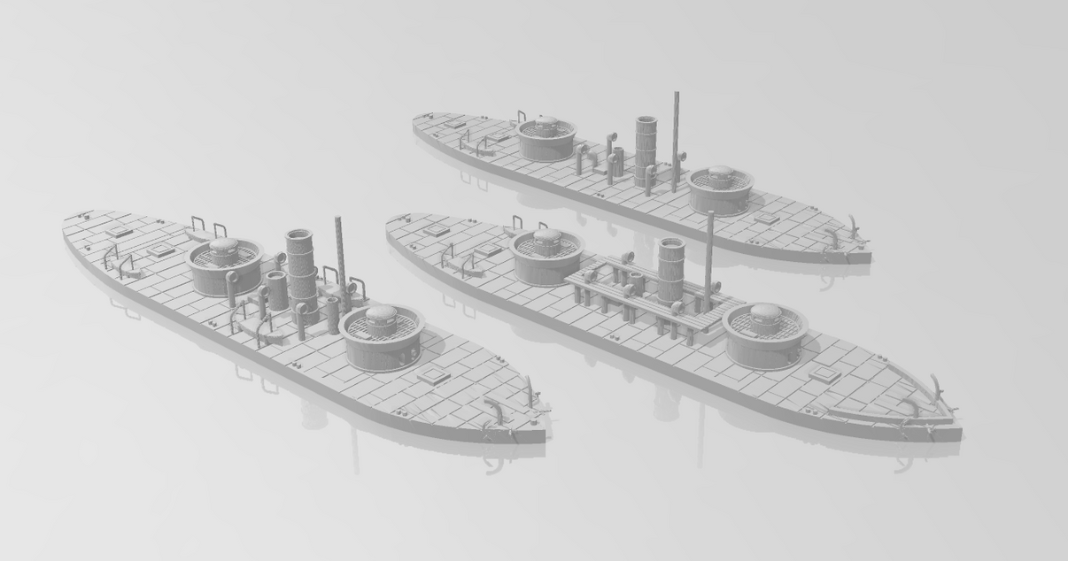 1/600 Union Monitors Miantonomoh Class – BIG Jim Prints
