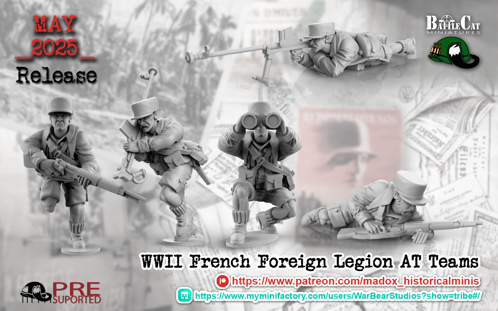 WW2 French Foreign Legion AT Rifle Teams – BIG Jim Prints