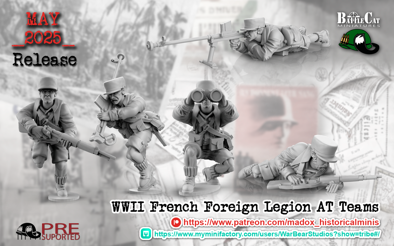 WW2 French Foreign Legion AT Rifle Teams – BIG Jim Prints