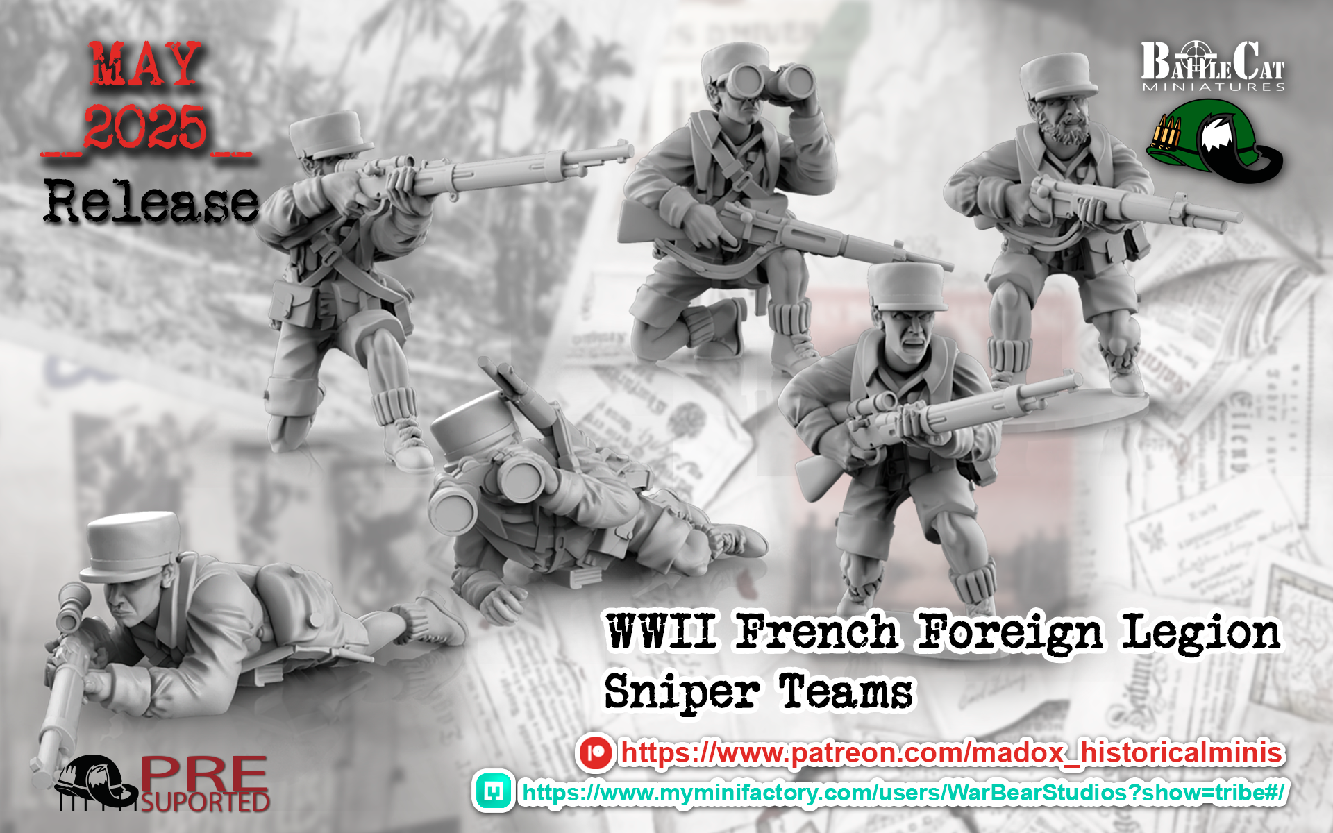WW2 French Foreign Legion Sniper Teams – BIG Jim Prints