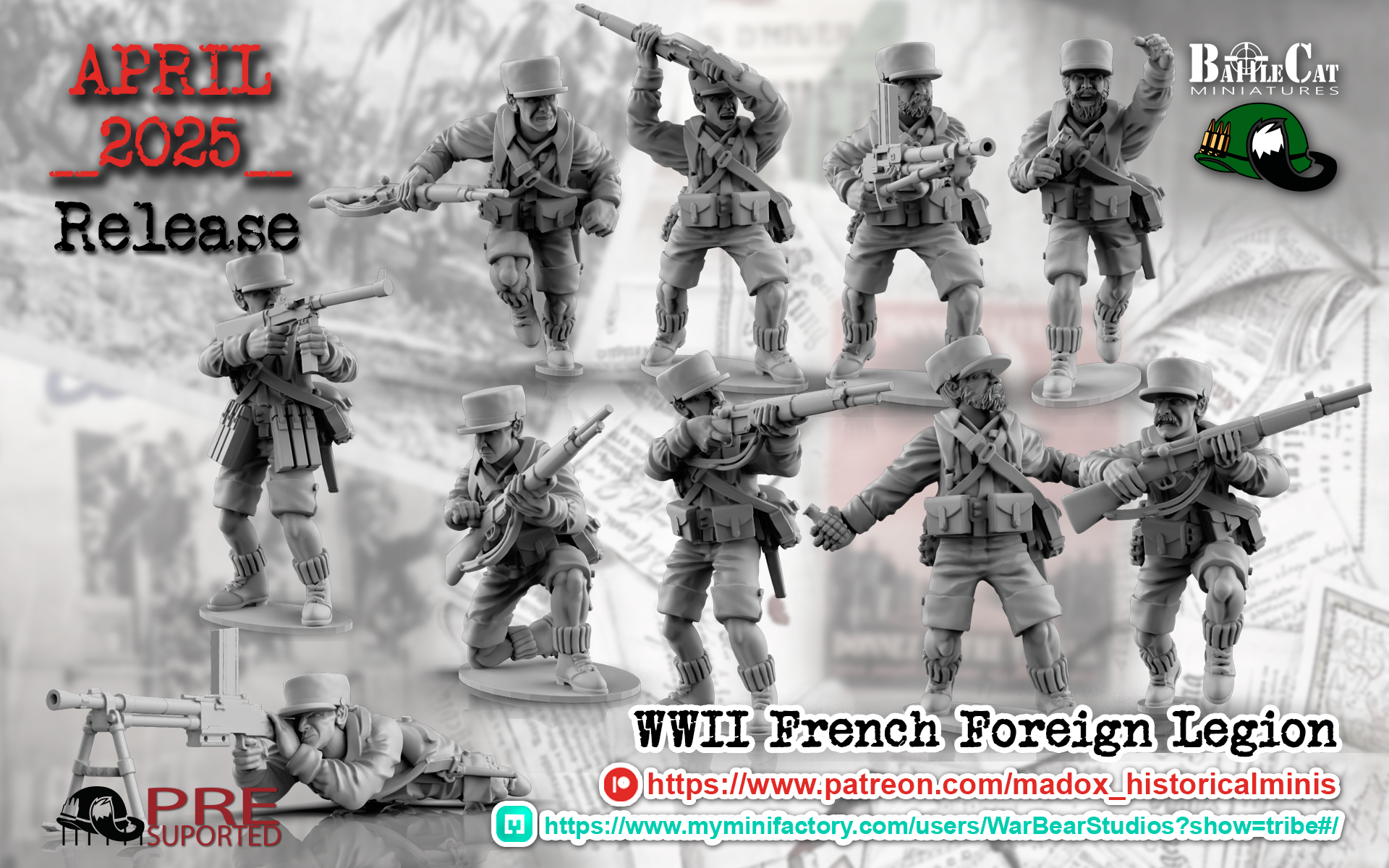 WW2 French Foreign Legion Infantry – BIG Jim Prints