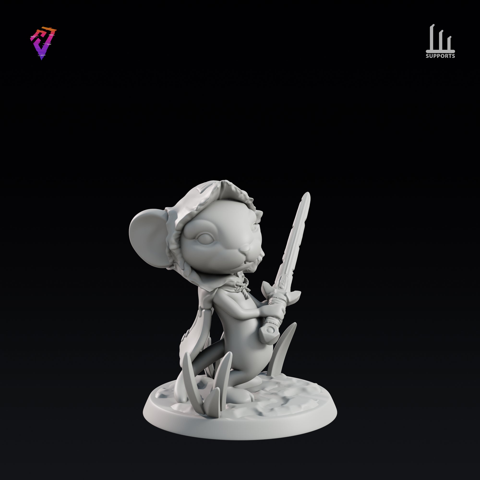 Mouse Swordsman – BIG Jim Prints